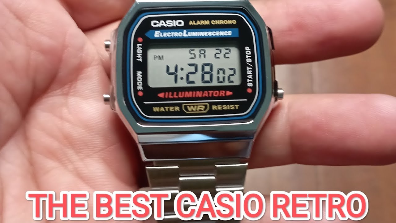 CASIO A 168WA Retro Digital Original - UNBOXING - YouTube