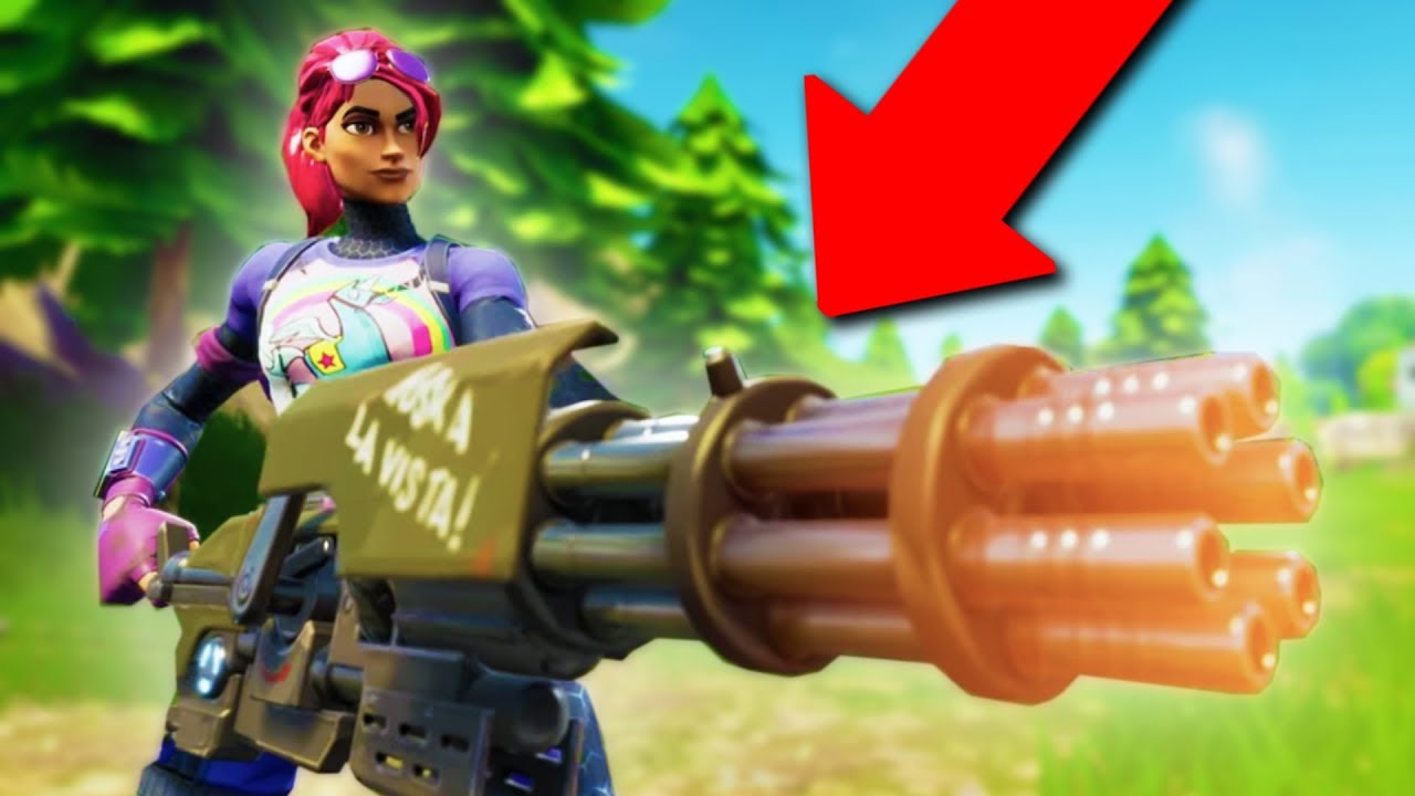 DESTROYING PEOPLE WITH THE NEW MINIGUN! *HILARIOUS!* | Fortnite Battle ...