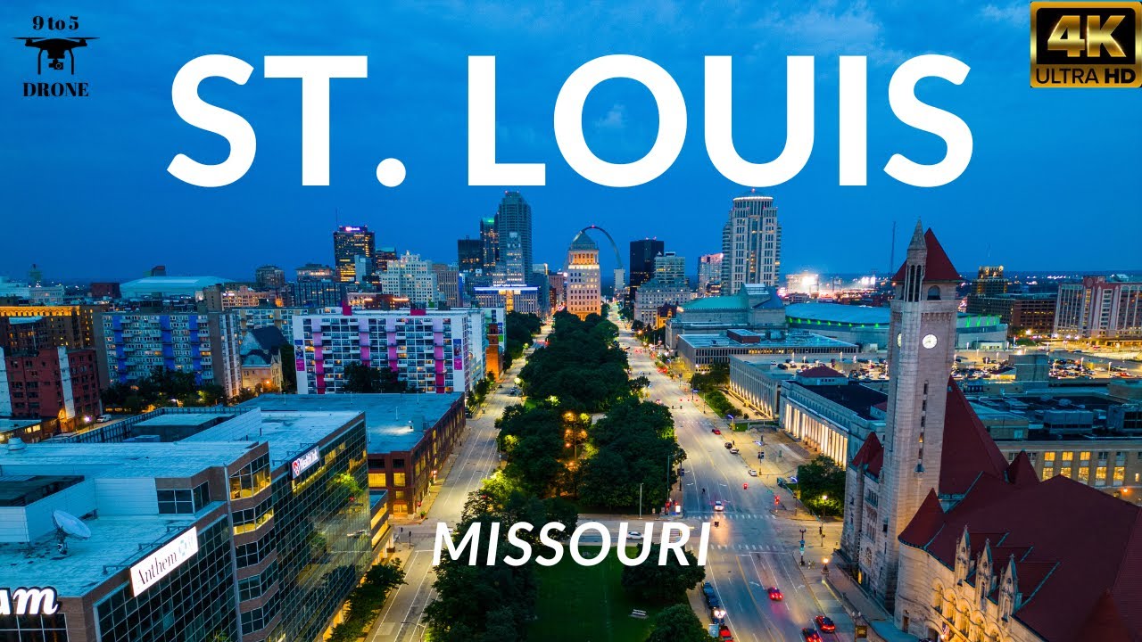 St. Louis 4K Drone Footage | St. Louis, Missouri | Summer 2023 - YouTube