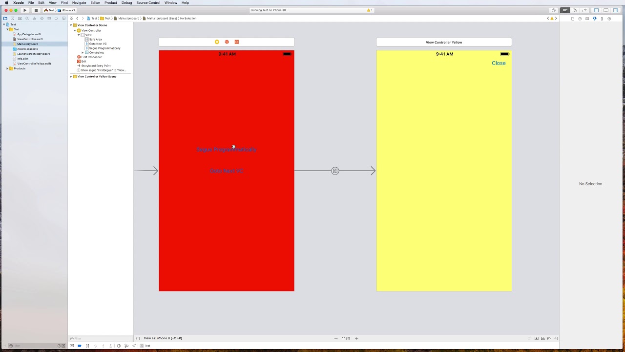 Perform Segues Programmatically - YouTube
