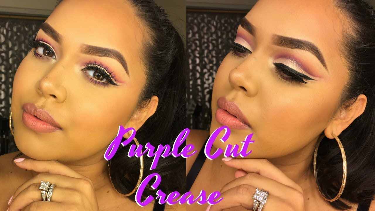 Purple Cut Crease Tutorial - YouTube