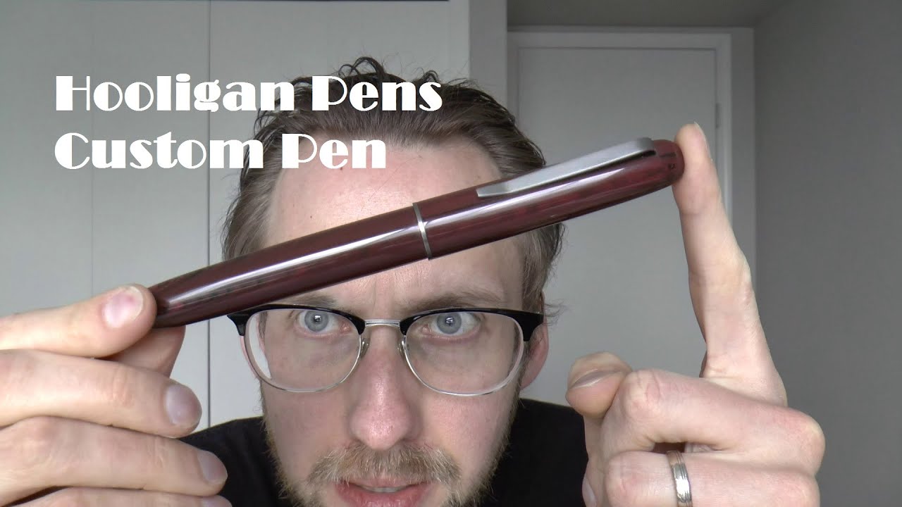 Hooligan Pens Custom Ebonite Pen - YouTube