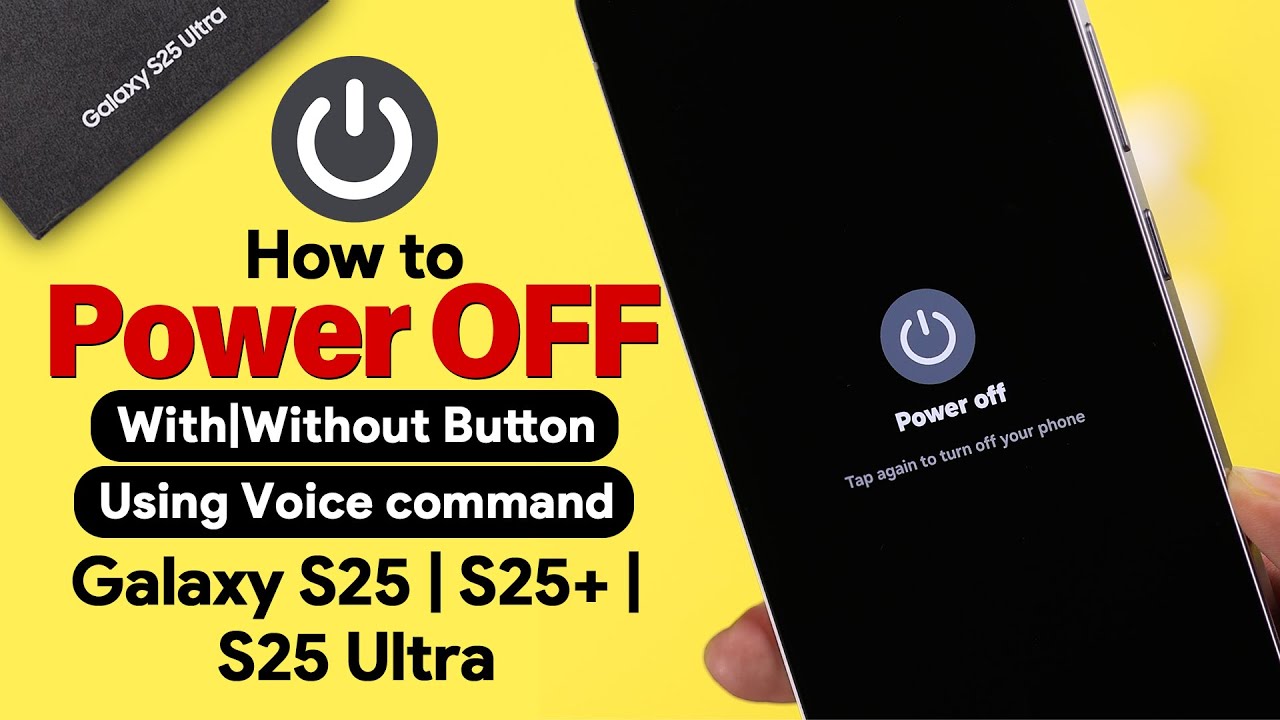 Samsung S25 Ultra / S25+: How to Turn Off & Set Up Power Button! - YouTube