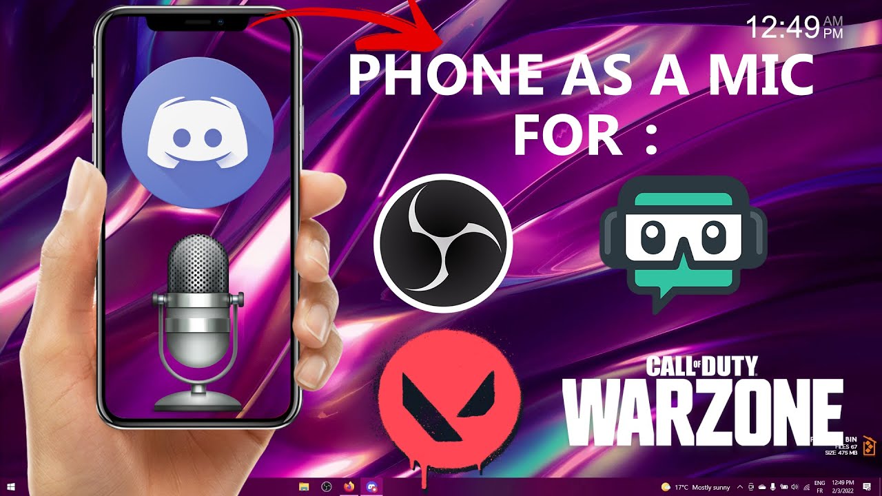 Your *phone as a wireless microphone* for your PC using Discord (Read ...