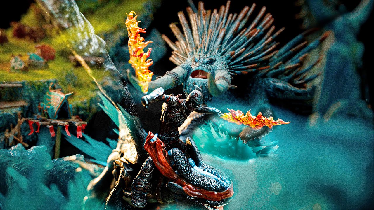 700 Hours Building the Biggest Dragon Battle Diorama in How To Train ...