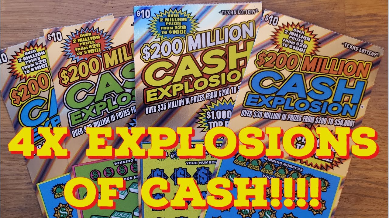 4X Explosions of Cash!!!! | $200 Million Cash Explosion | Texas Lottery ...