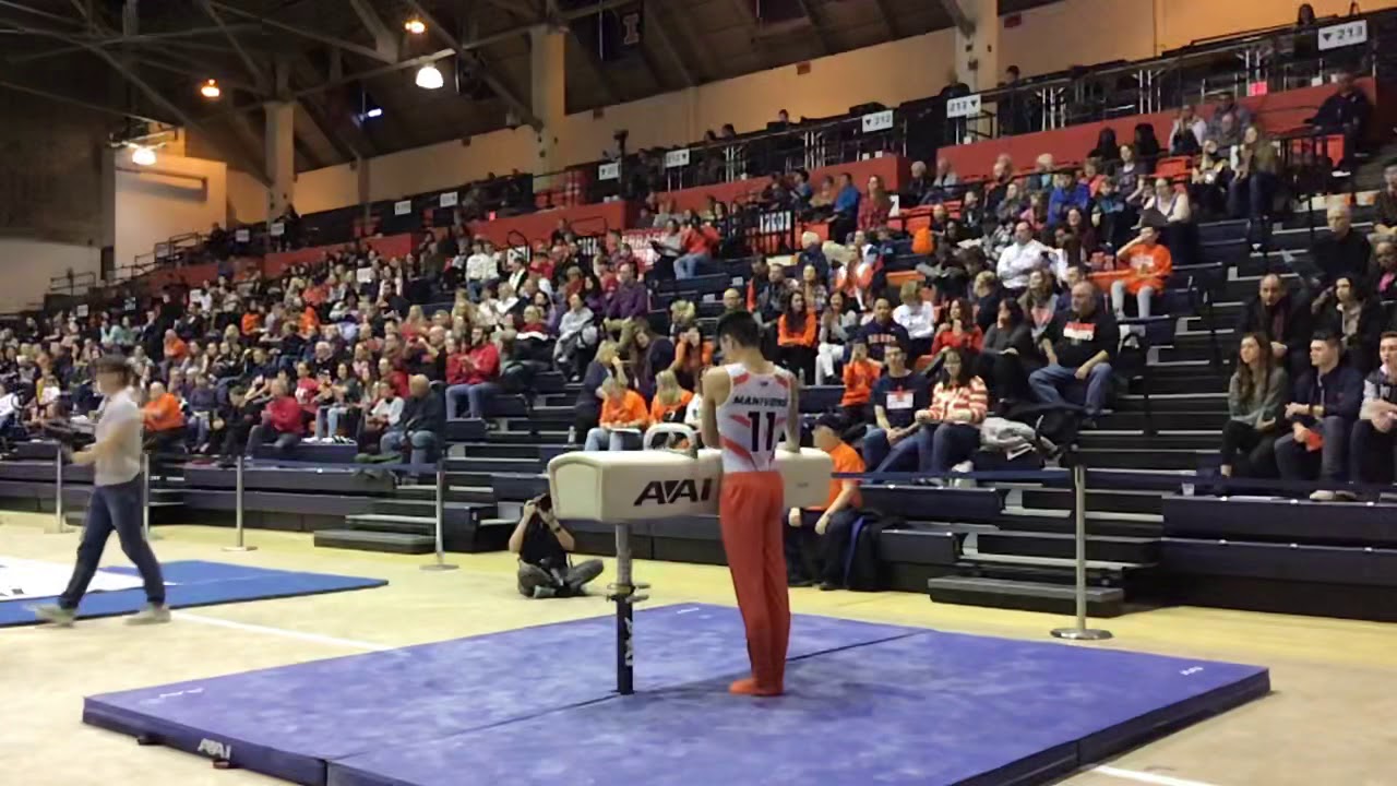 Evan manivong pommel Nebraska 2.1.20 - YouTube