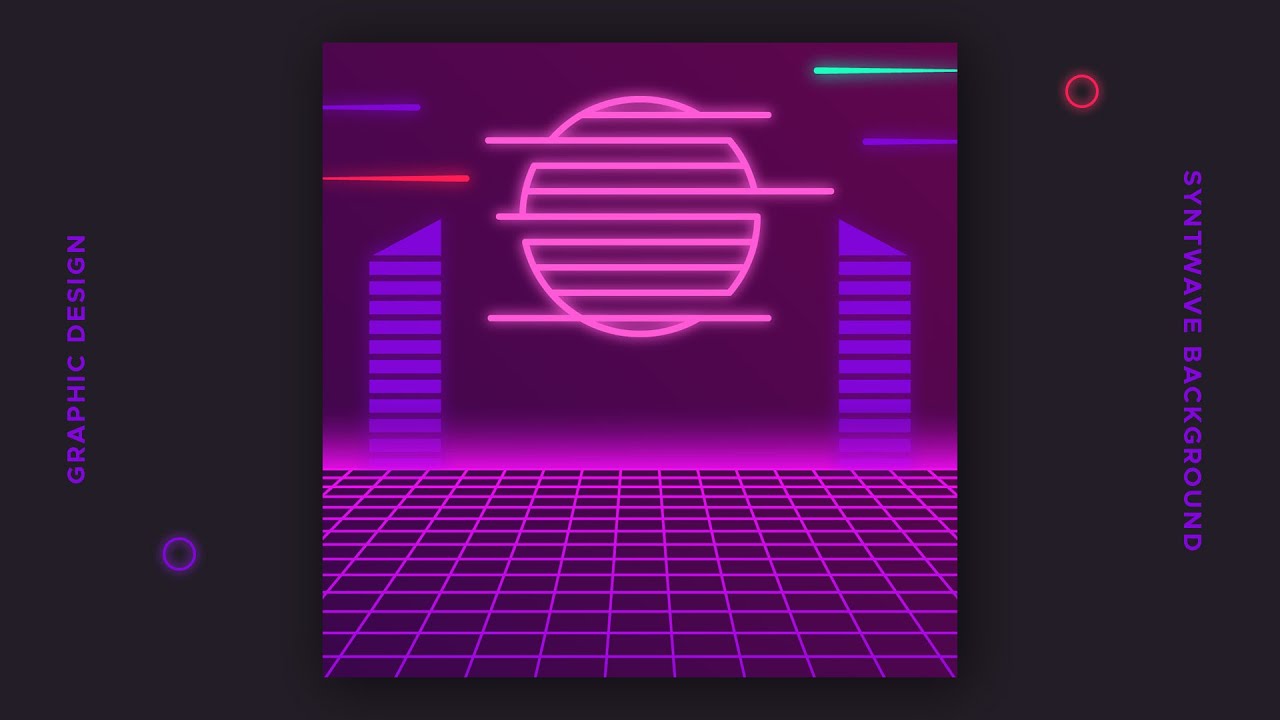 how to create synthwave background | Adobe Illustrator Tutorial - YouTube