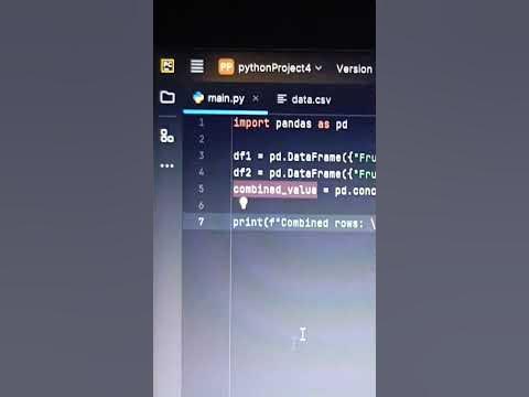 How to combine two dataframes in pandas? #pandas #pycharm #coding # ...