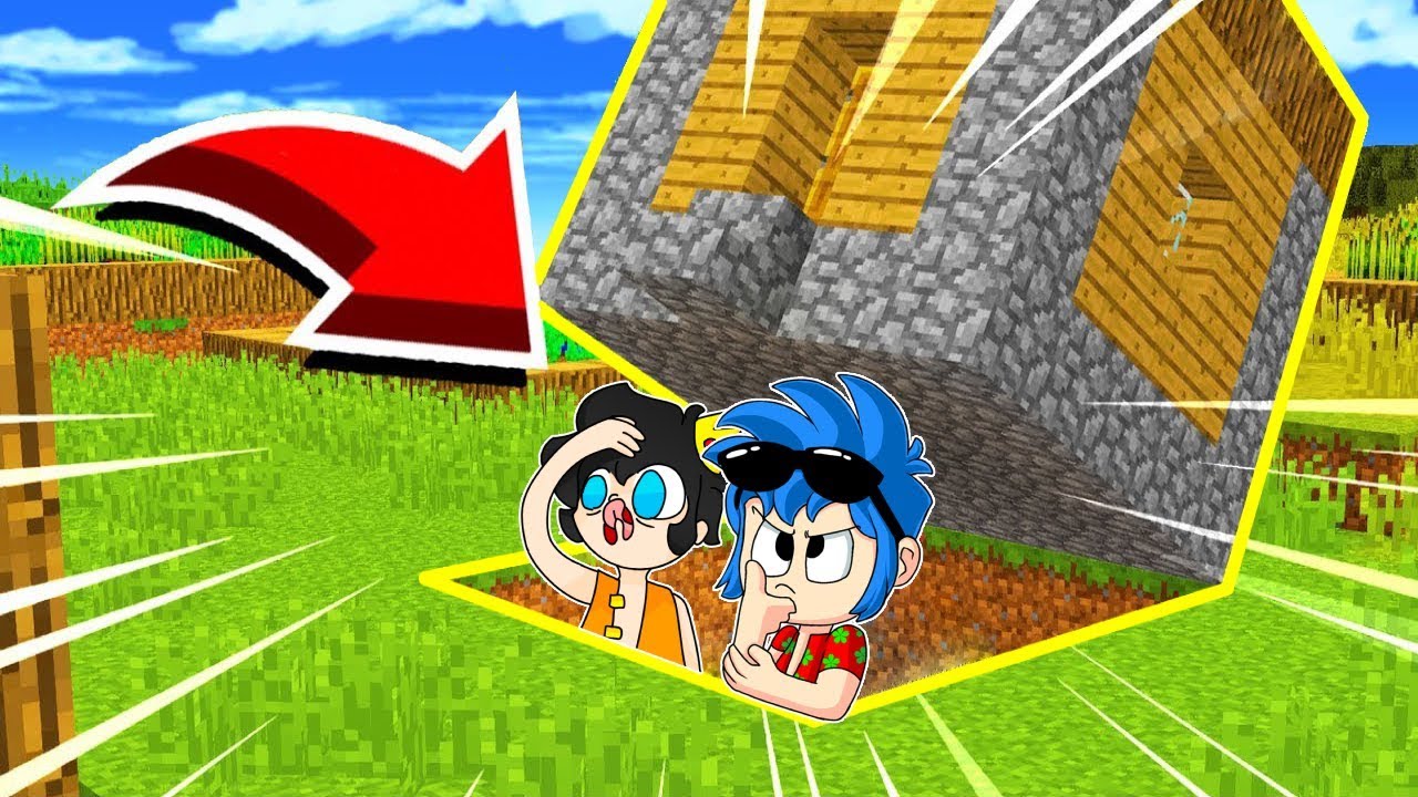 MINECRAFT: ENCONTRAMOS A LOS COMPAS OCULTOS BAJO UNA ALDEA 😱 EL MEJOR ...