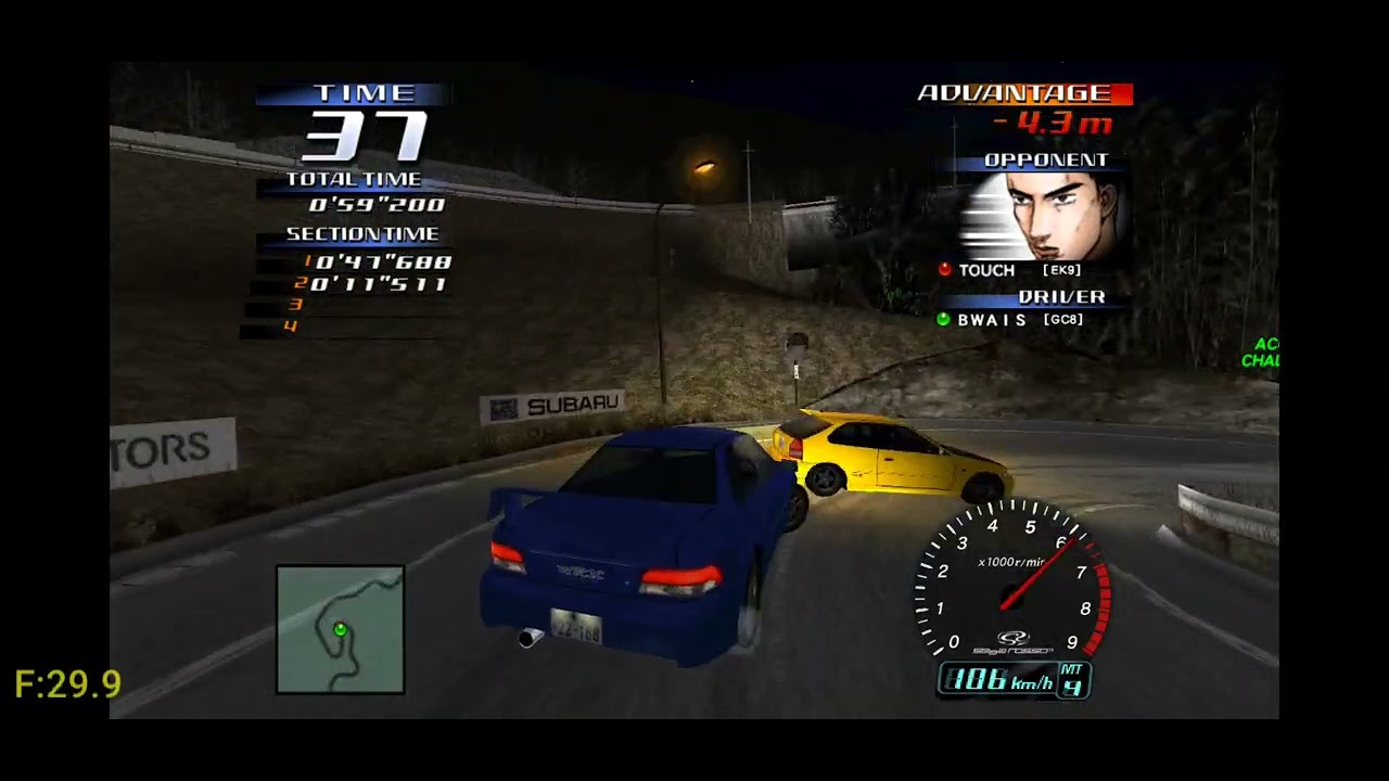 Initial D Arcade Stage 3 - Legend Of The Street W/ Subaru Impreza GC8 ...