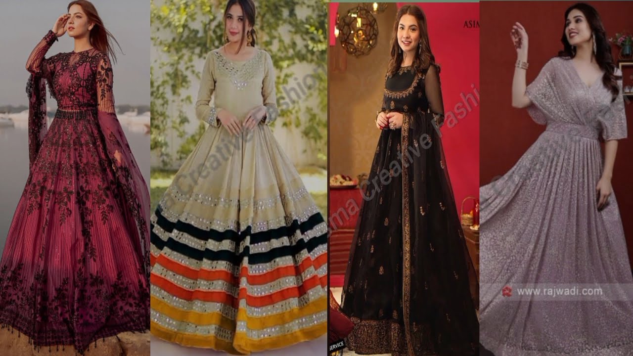 Stylish party wear maxi designs 2023 maxi designs stitching ideas for ...