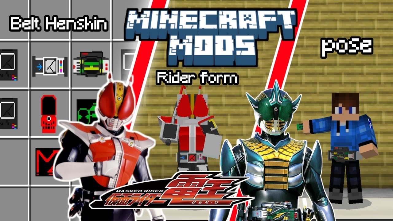 Addons Henshin Kamen Rider Den-O - Minecraft pocket edition 1.21+ - YouTube