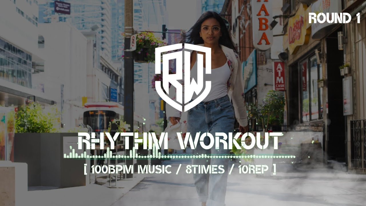 RHYTHM WORKOUT MUSIC/ 100BPM / 8TIMES-10REPS 5ROUND #9 - YouTube