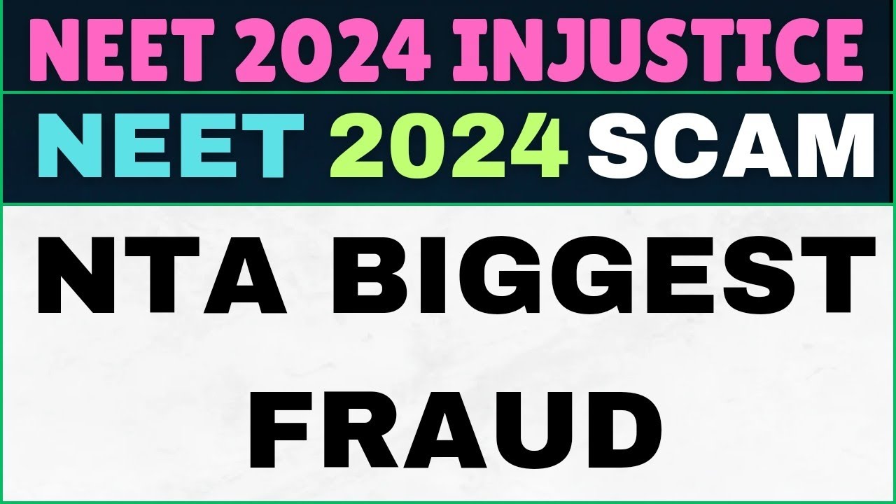 NEET 2024 SCAM | NTA Biggest Fraud | Neet Paper leak | Cancel Neet Exam ...