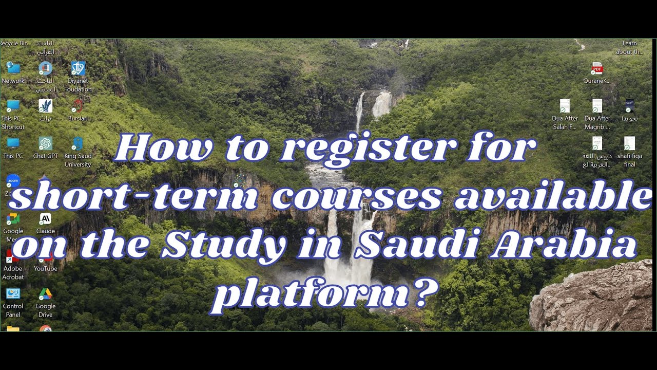 How Register For Short Term Courses Available On The Study In Saudi ...