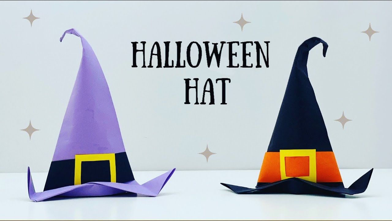 DIY PAPER HALLOWEEN HAT / Paper Craft / Easy Paper Hat Making DIY ...