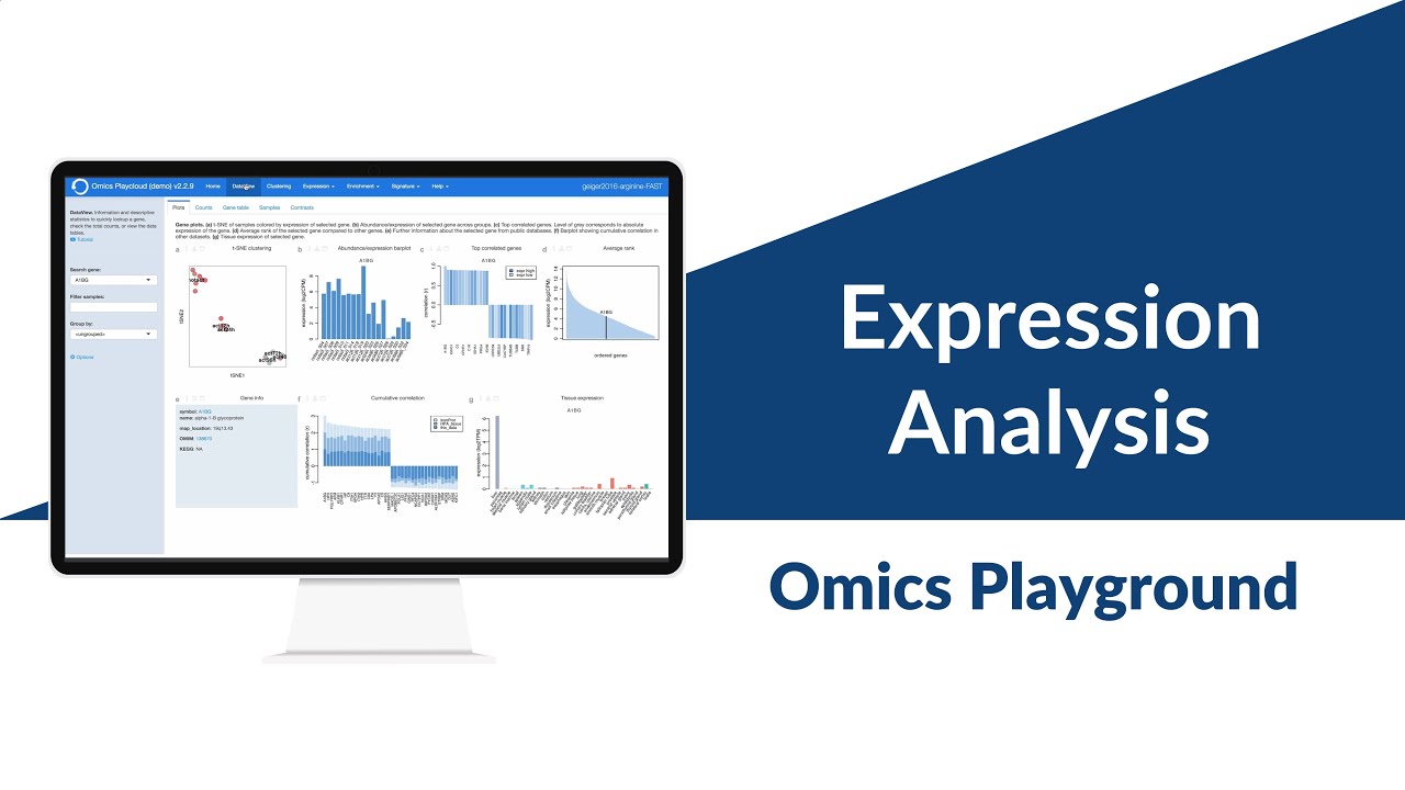 Expression Analysis | Omics Playground V2 (video tutorial 4) - YouTube