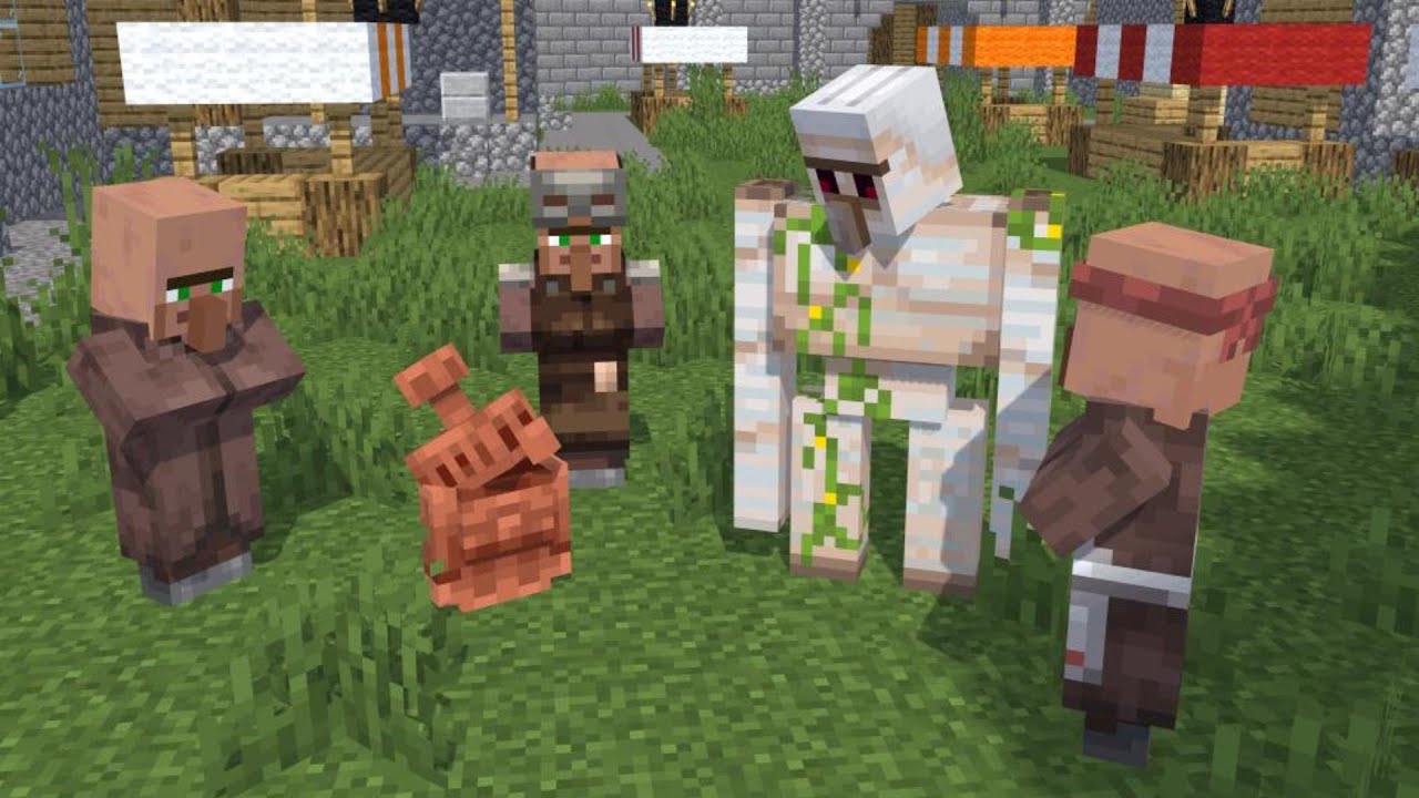 Minecraft Addon: Villager Solider Vanilla Version 3 - YouTube