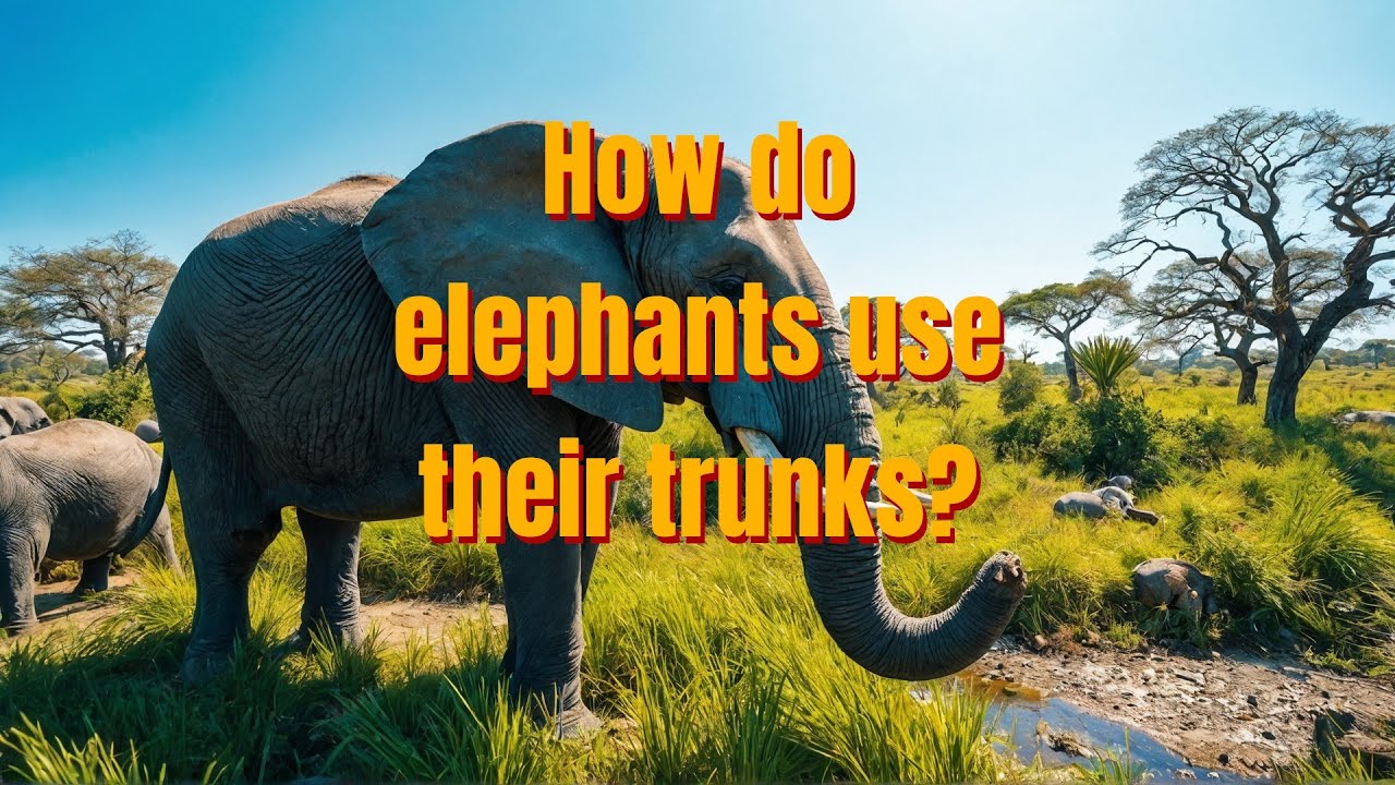 How do elephants use their trunks? | Science for Kids - YouTube