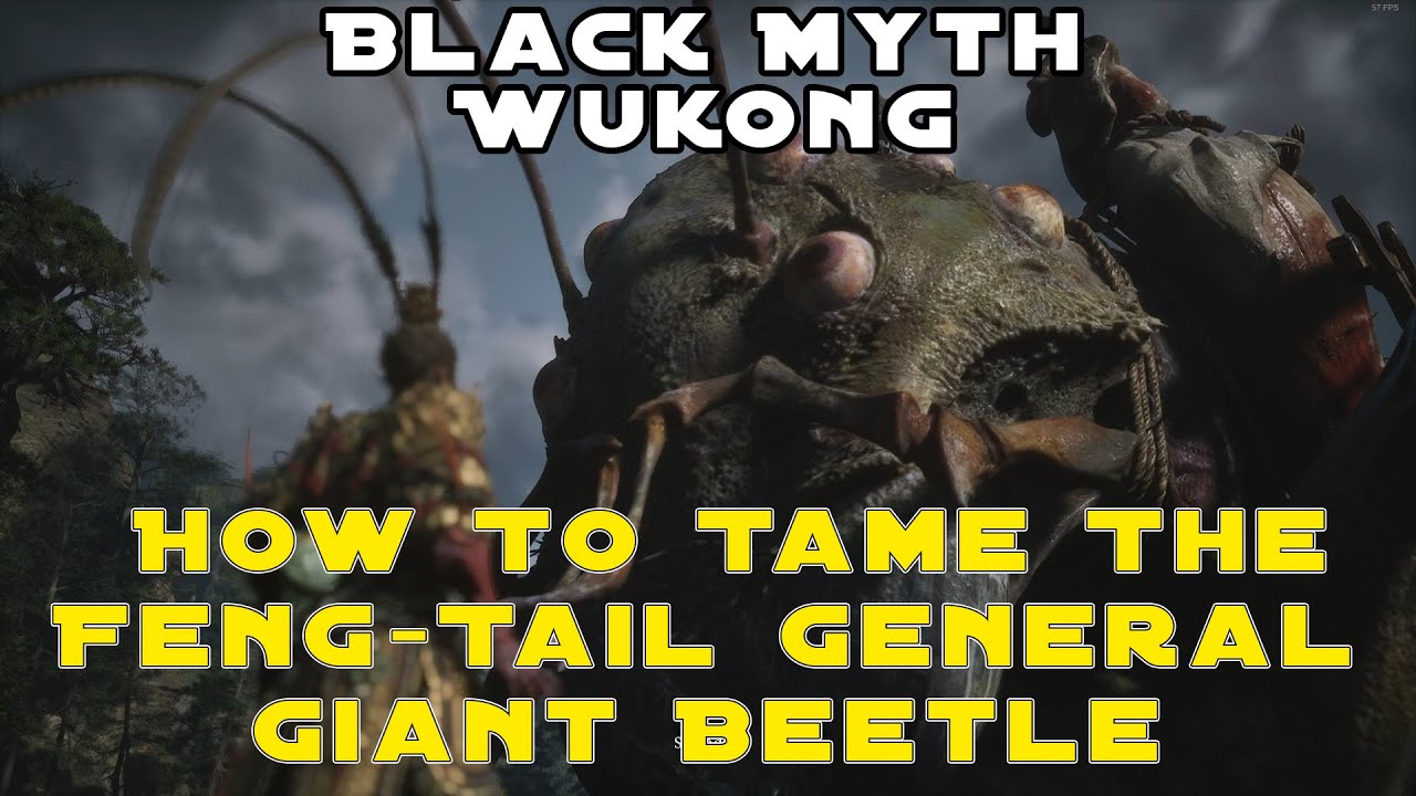 Black Myth: Wukong - How To Tame The Feng-Tail General Giant Beetle In ...