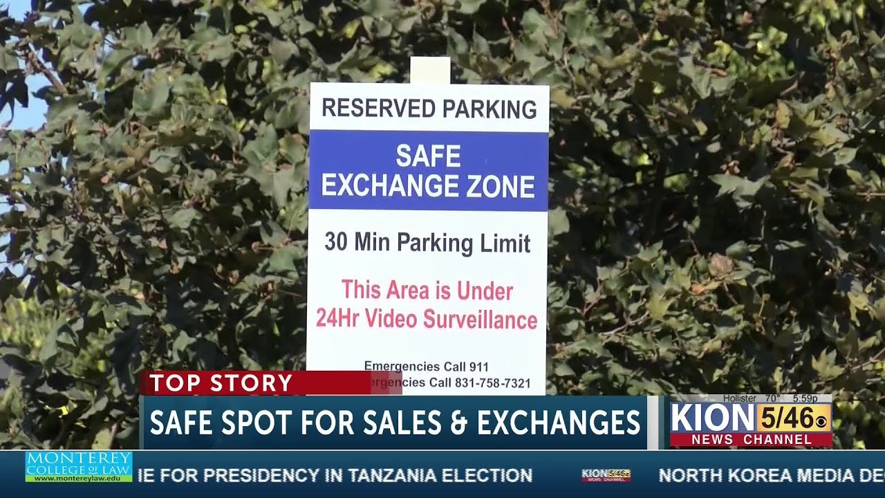 Salinas Police offer safe meeting spot for sales and exchanges - YouTube