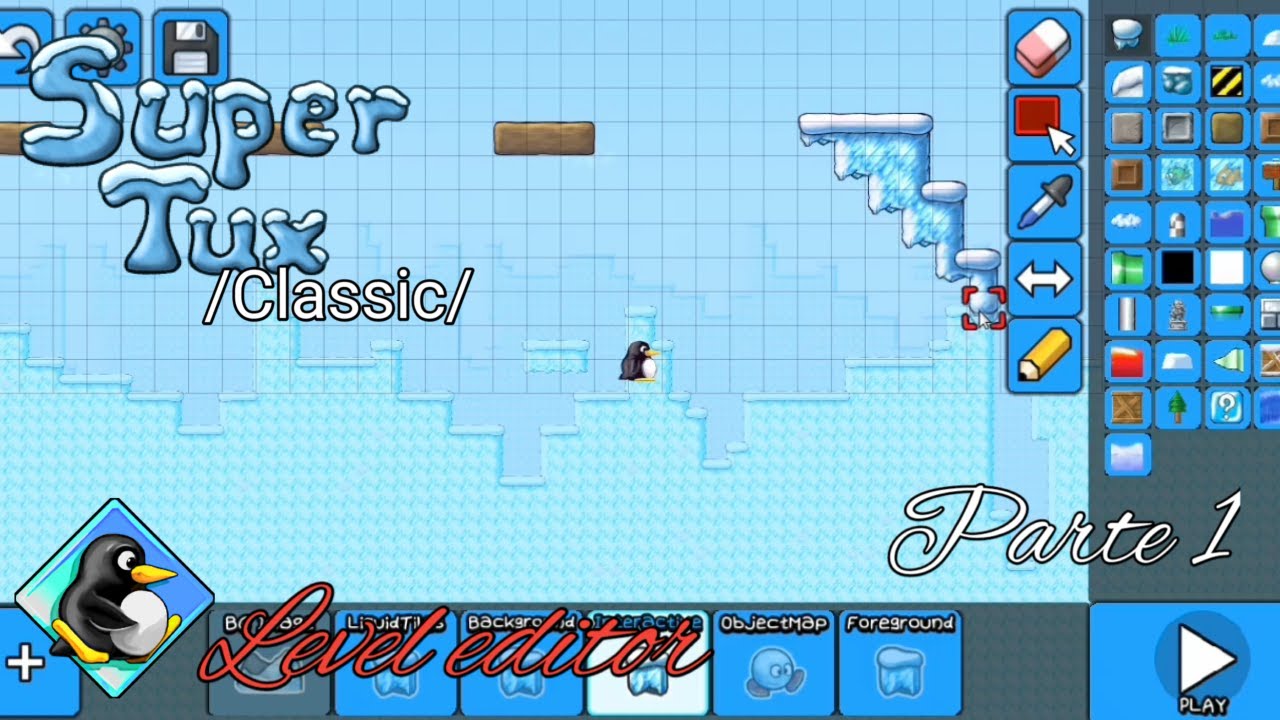 SuperTux Classic Level Editor Parte 1 - YouTube