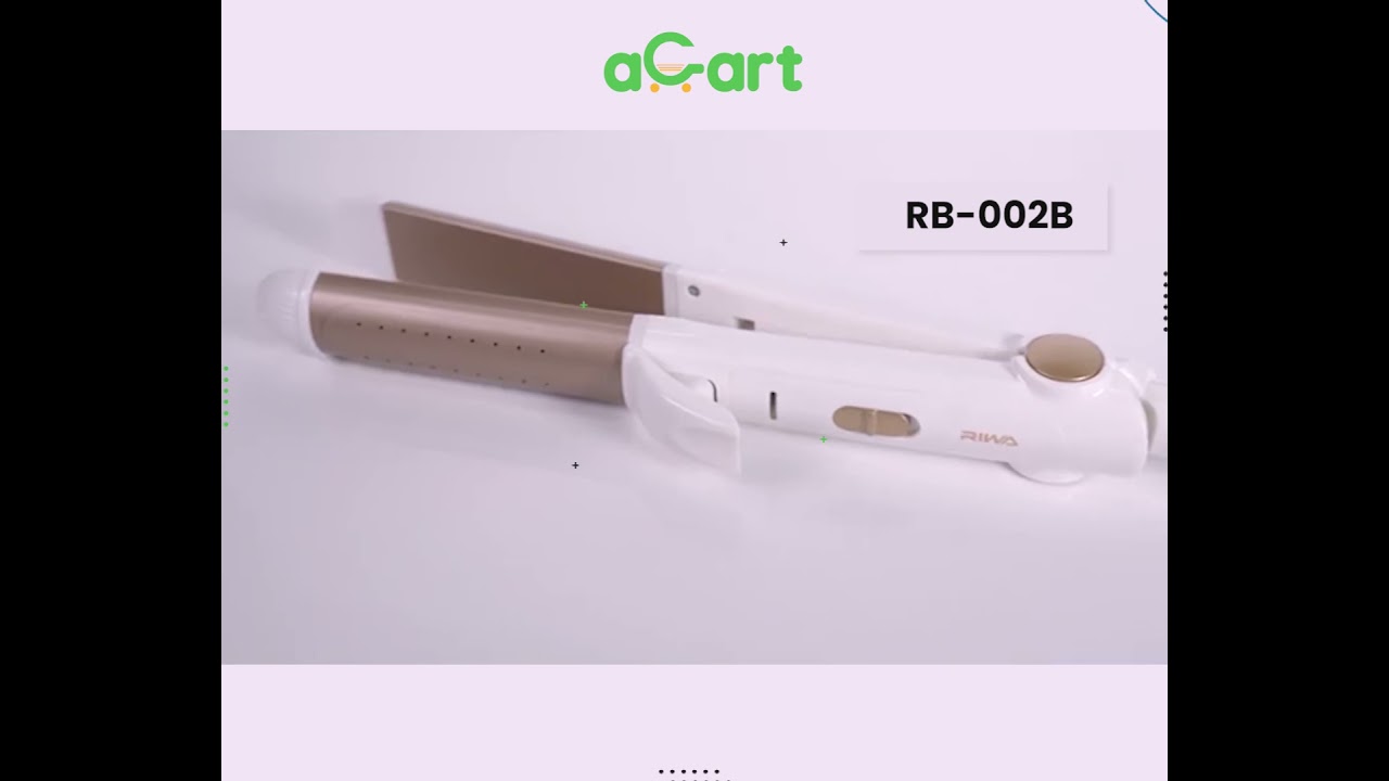 Best Quality Riwa Hair Curling + Straightening Iron For Women - Model # ...