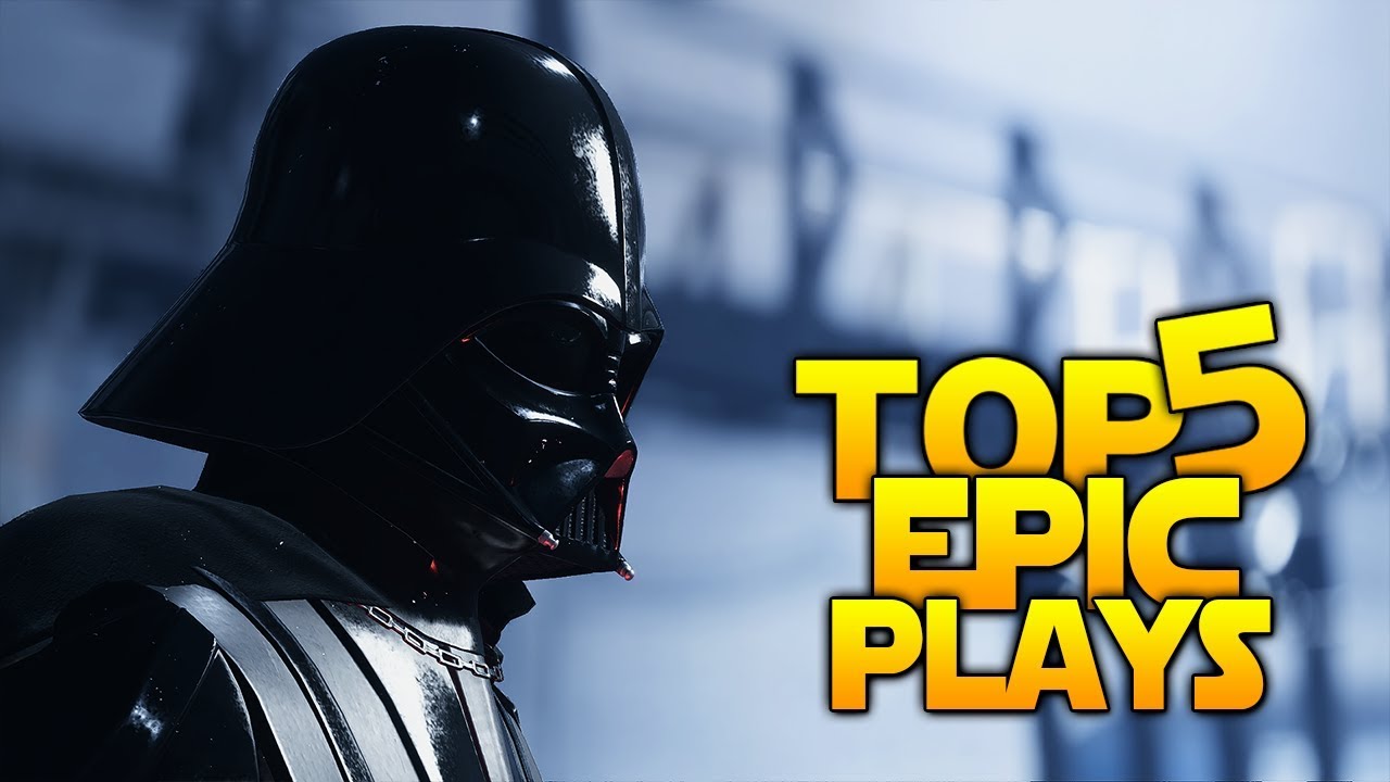 1 FLYING LIGHTSABER VS HALF A TEAM - Battlefront 2 Top 5 Plays - YouTube