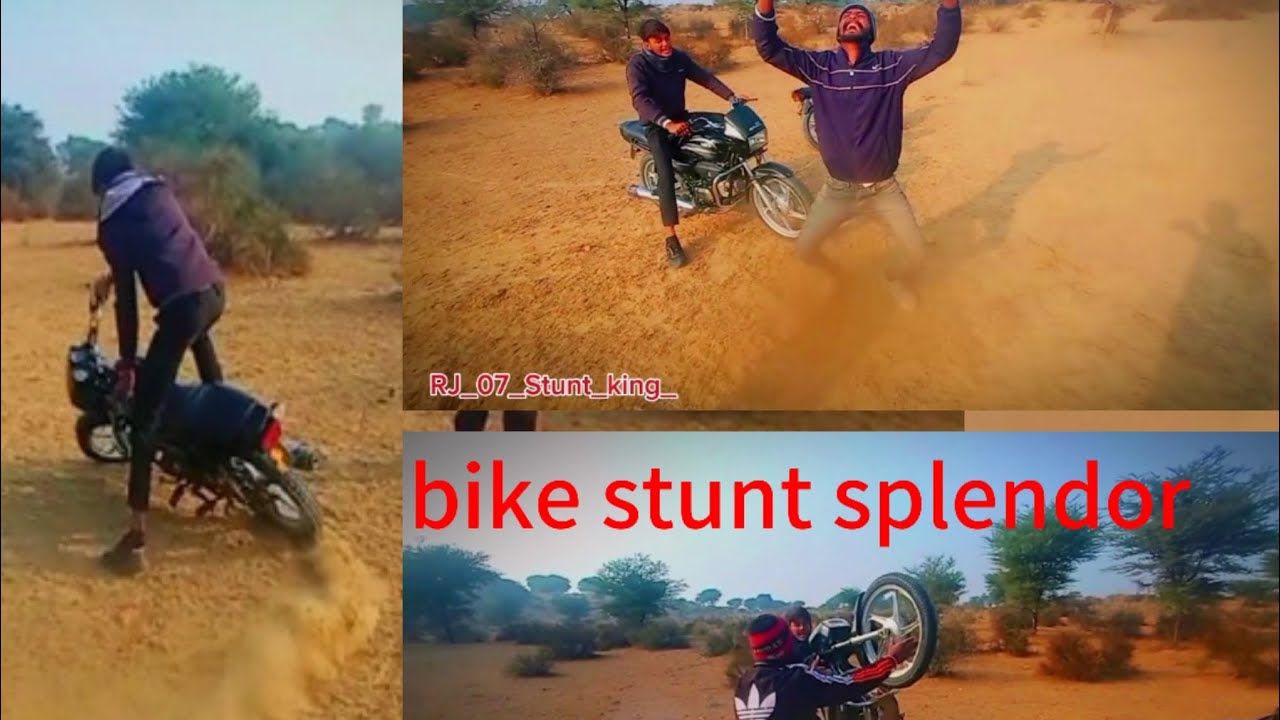 RJ 07 Stunt king 👍/stunt splendor bike🦅/ recing splendor bike💪/ king ...