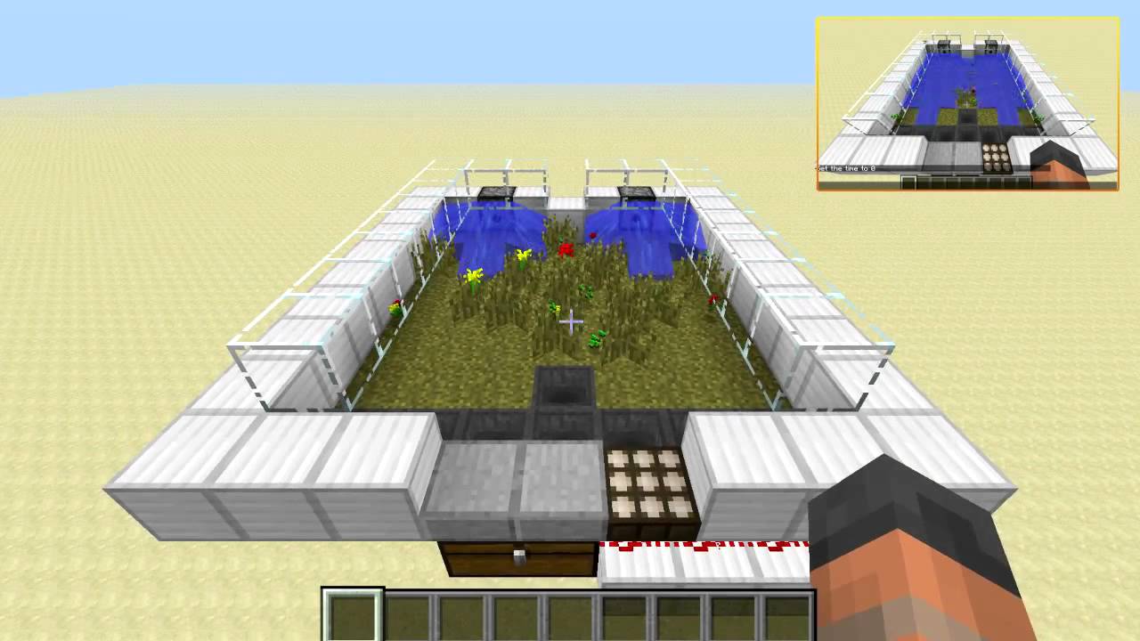 How to Make an Automatic Seed & Flowers Farm - Minecraft Tutorial - YouTube