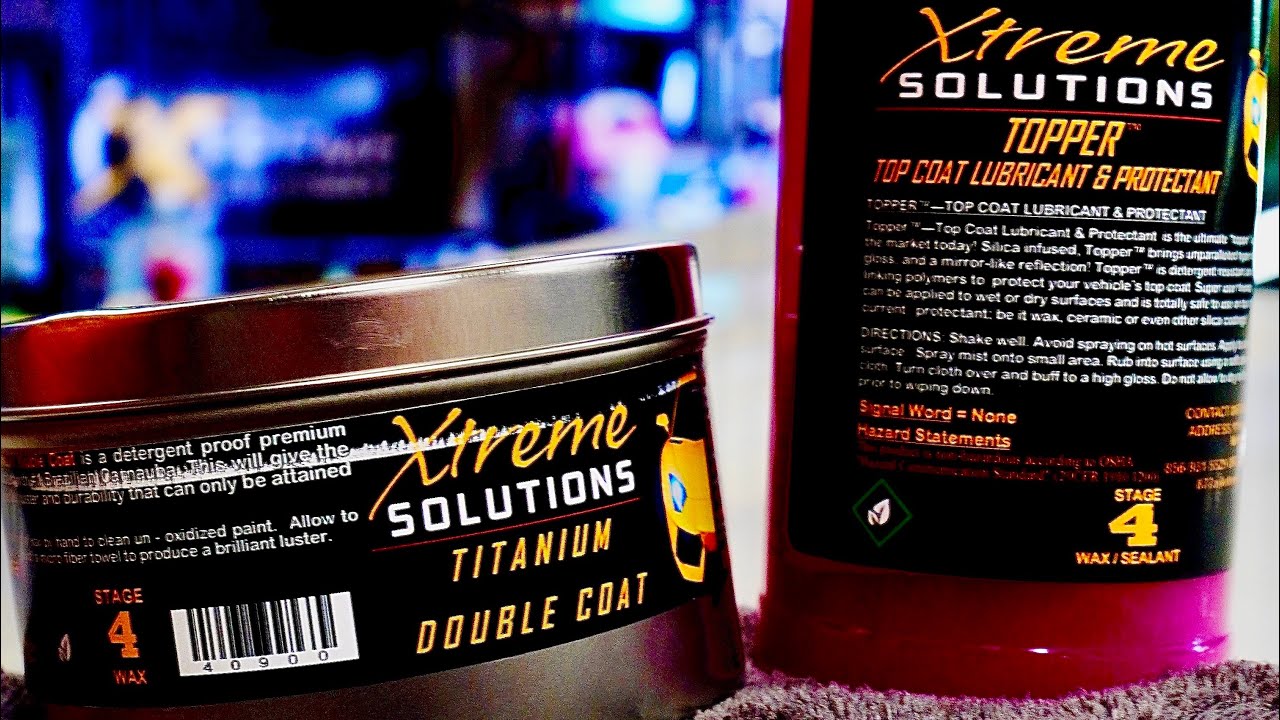 BEST CHOICE FOR GLOSS?! Xtreme solutions tin wax and topper! - YouTube