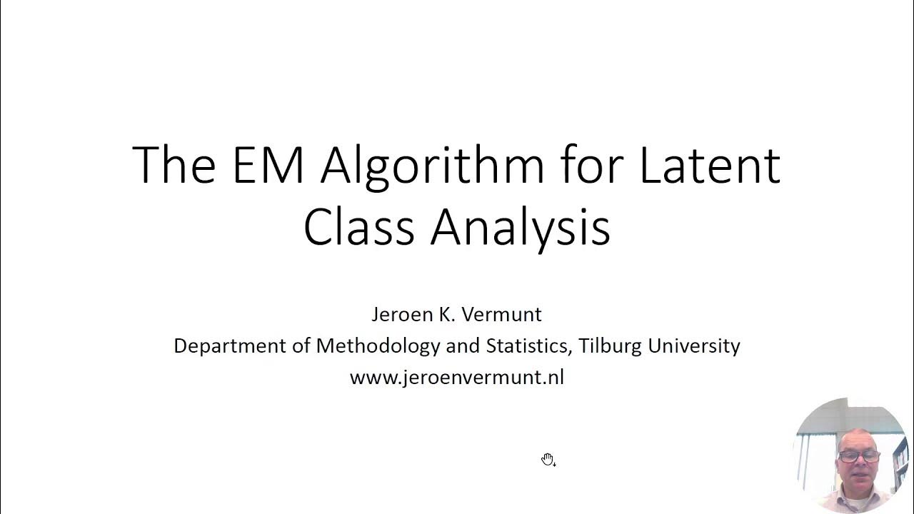 8.The EM algorithm for latent class analysis - YouTube