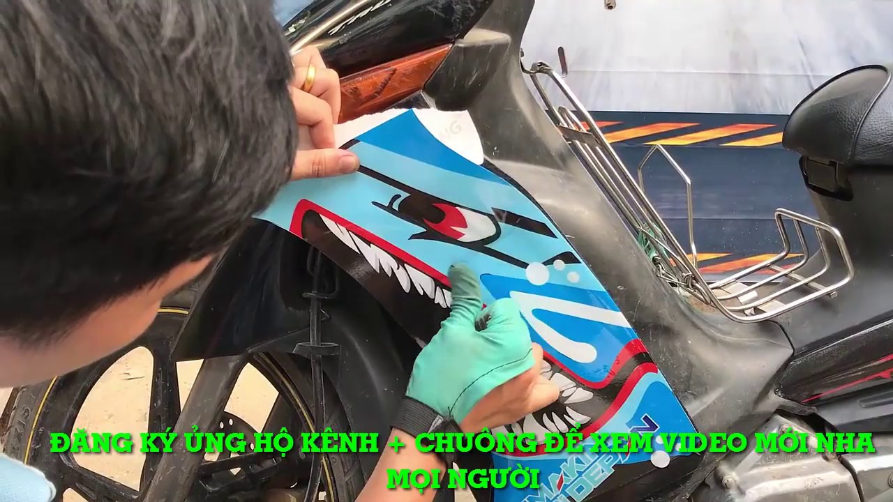 dán tem xe YAMAHA TAURUS - tem xe cá mập - sticker VERA RR - phần 1 ...