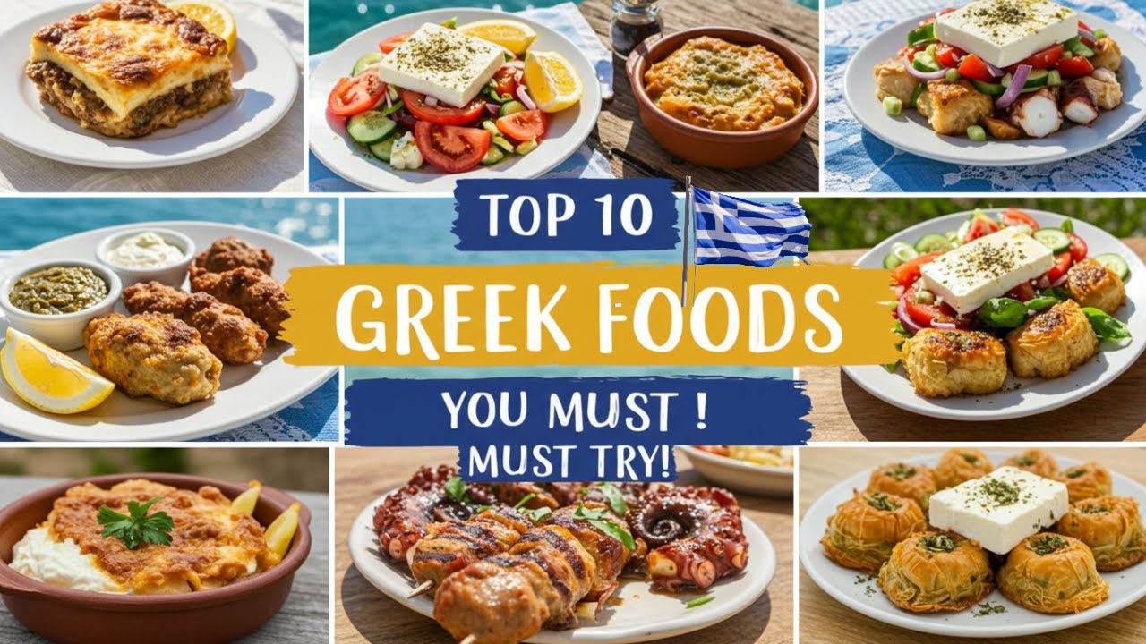 Top 10 Greek Foods You MUST Try! 🇬🇷 A Flavor Journey Through Greece ...