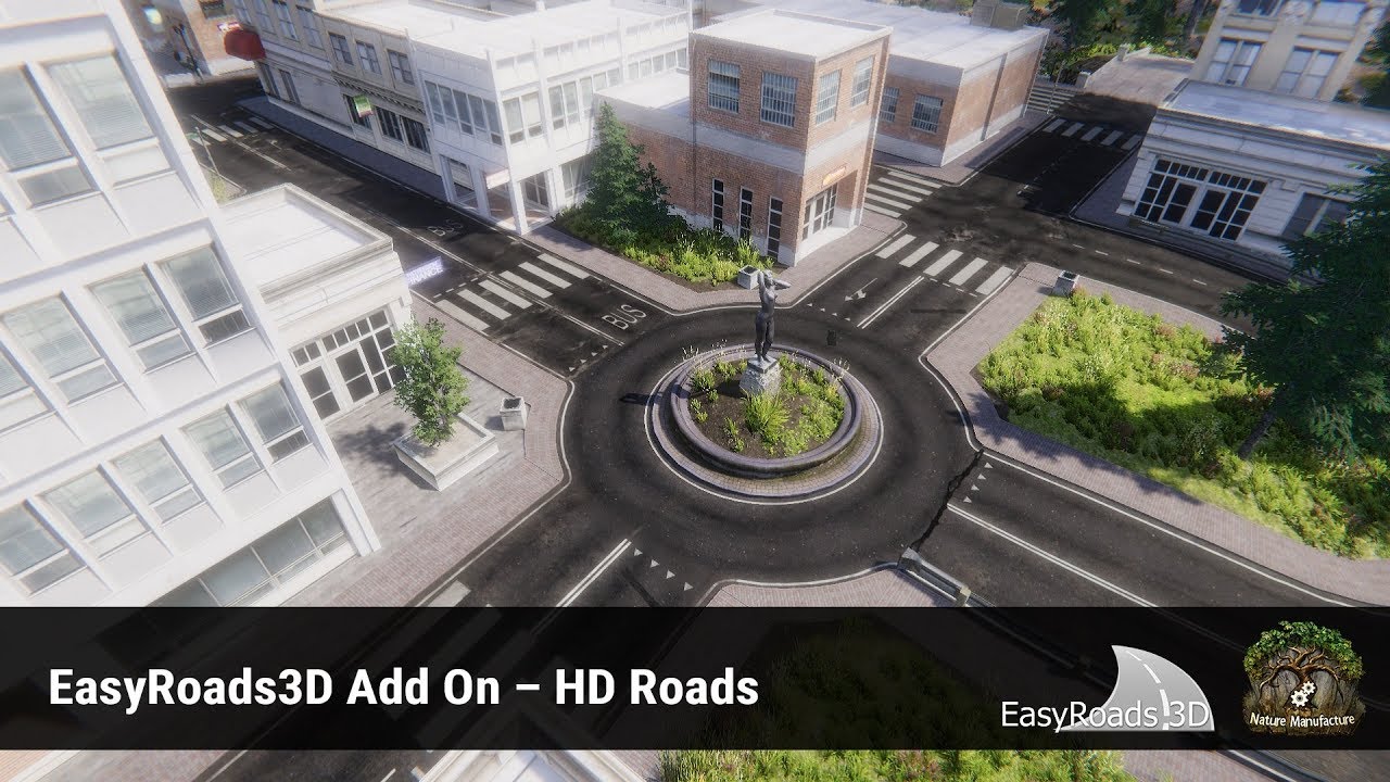 EasyRoad3D Add On - HD Roads Showcase - YouTube