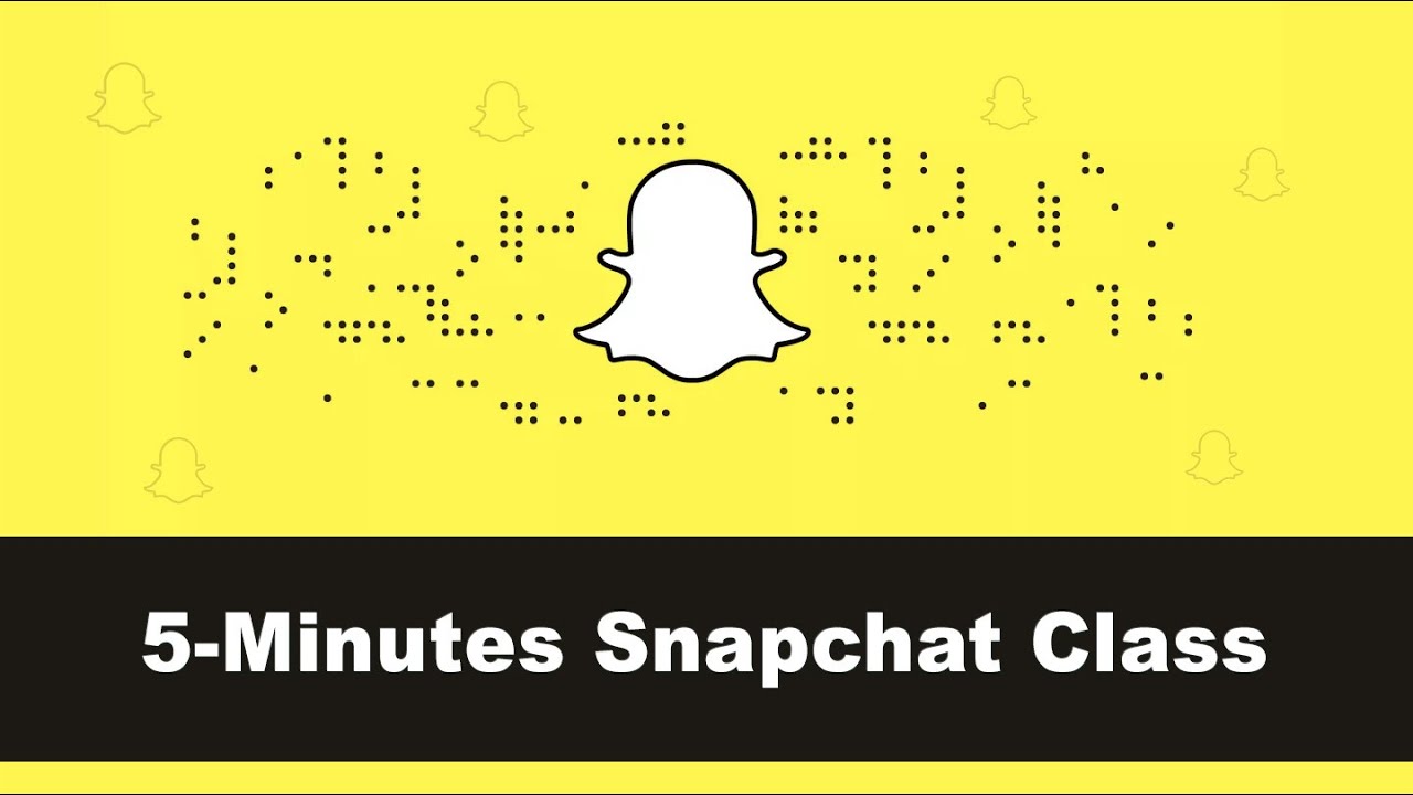 Five minutes Snapchat class for absolute beginners - YouTube