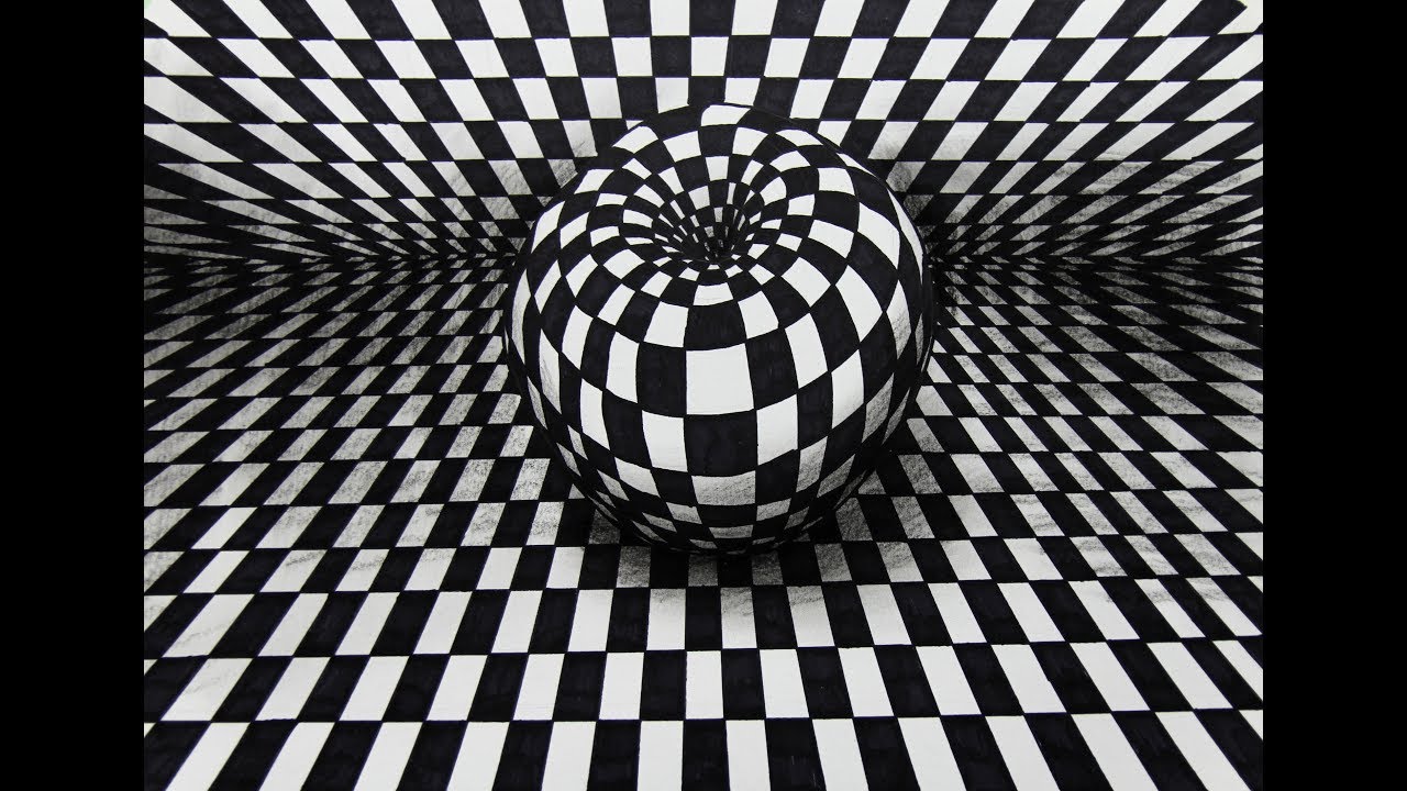 옵아트 착시현상 (Drawing a Apple - optical Illusion) - YouTube