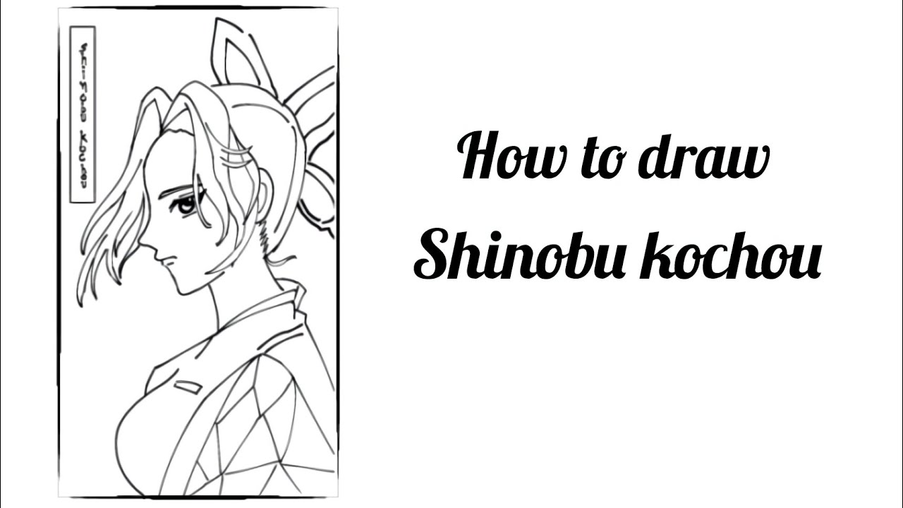 how to draw shinobu. ( demon Slayer ) - YouTube