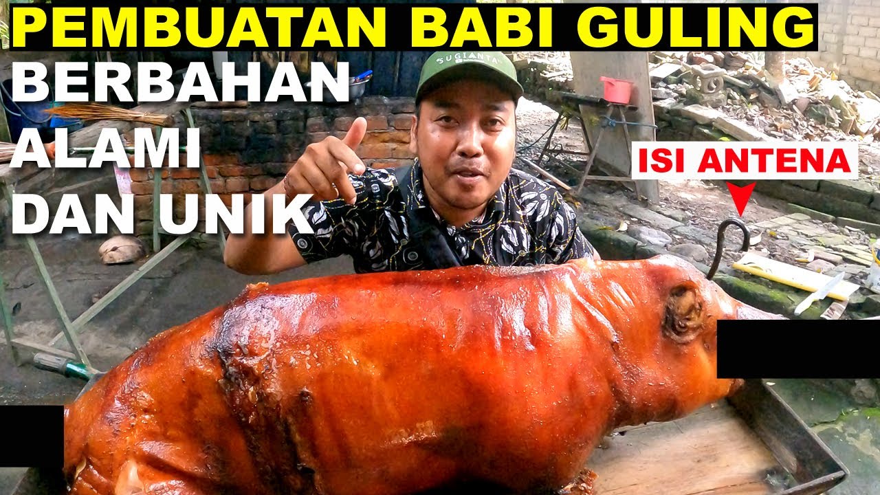 PEMBUATAN BABI GULING BERBAHAN ALAMI YouTube PEMBUATAN BABI GULING BERBAHAN ALAMI YouTube