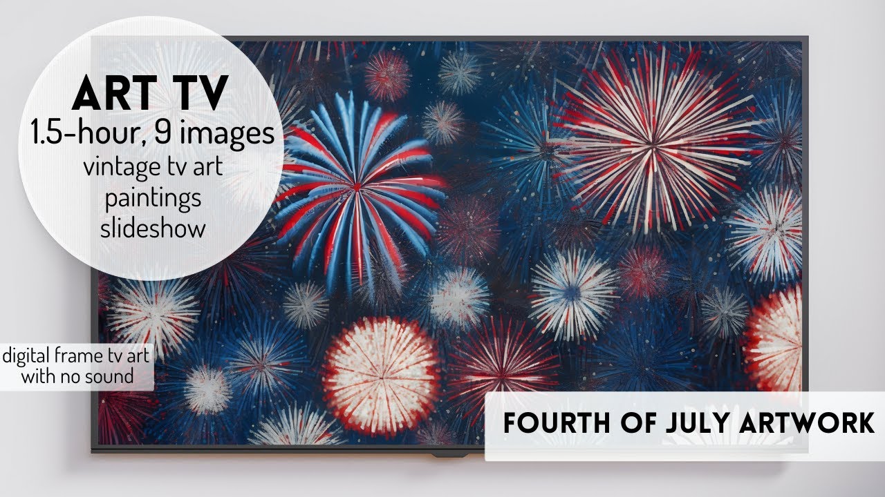 Vintage TV Art Summer July 4 | Vintage Art TV Turn Your TV Into Art ...