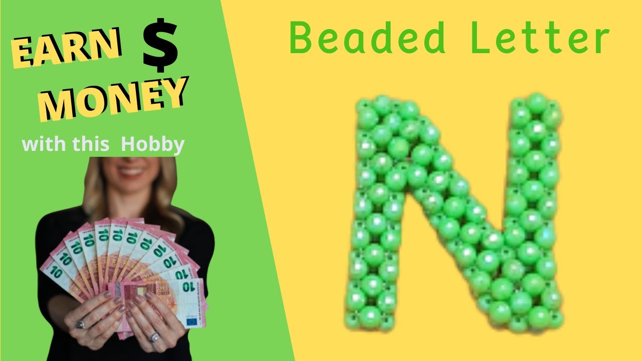 How to Make Beaded Letter N - YouTube