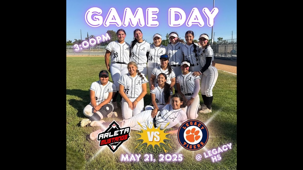Arleta HS Varsity Softball vs. Legacy HS 5/21/25 - YouTube