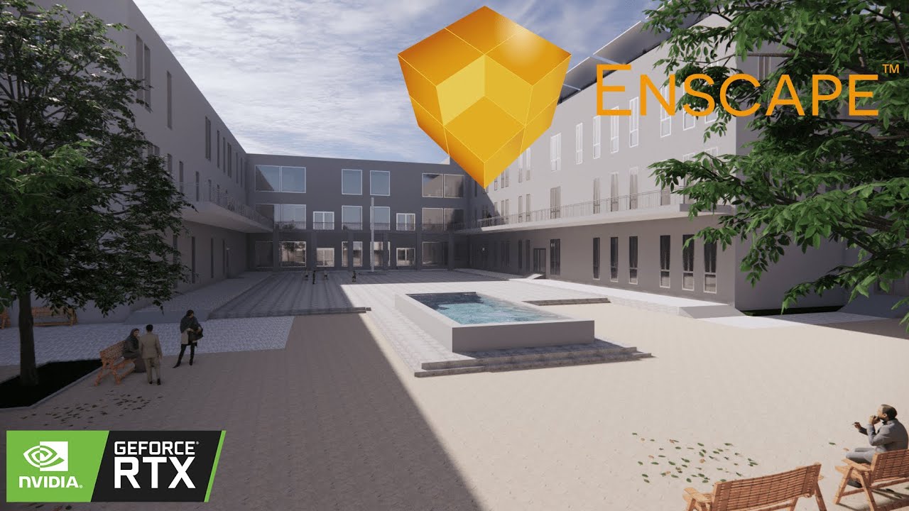 Enscape RTX render | School design - YouTube