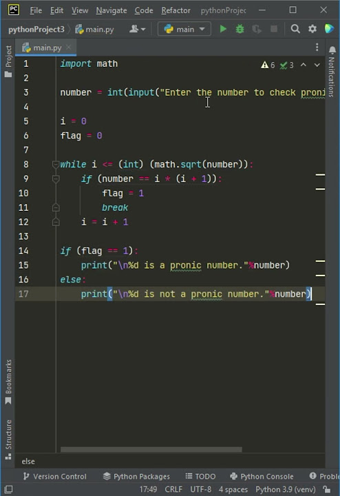 Python Program To Check Pronic Number Shorts Pythonprojects Pythontutorial Pythonprogramming 