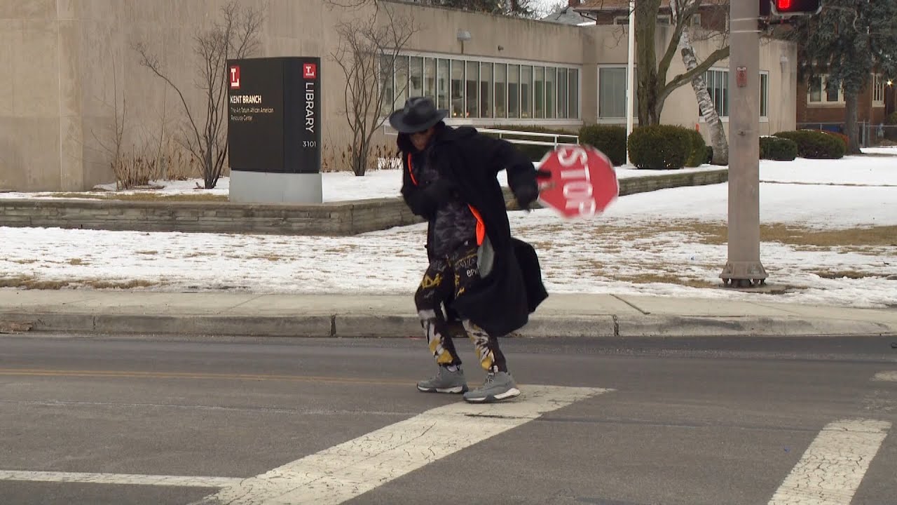 DANCING SCHOOL CROSSING GUARD - YouTube