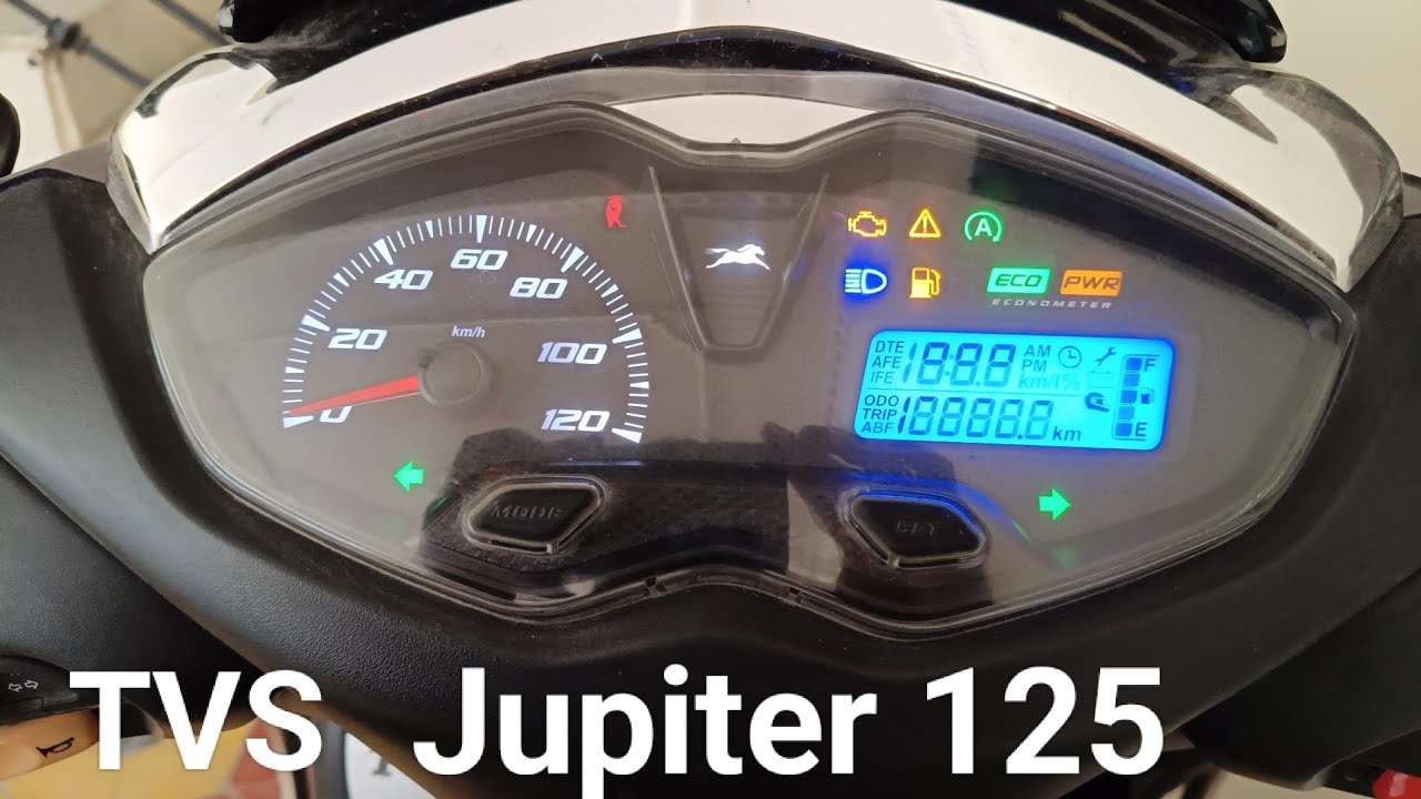 TVS Jupiter 125 Instrument Cluster or Speedometer review & useful ...