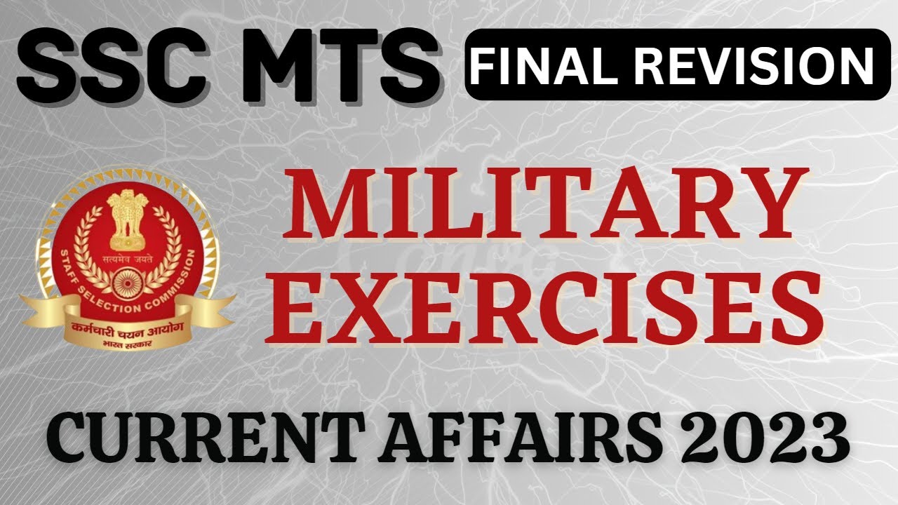 Target MTS - Military Exercises 2023 | 3 Marks Confirm | Most imp ...