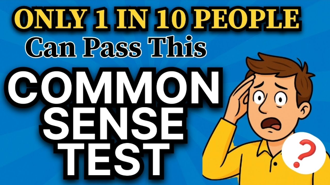 Check your intelligence||Only 1% can pass this common sense test ...
