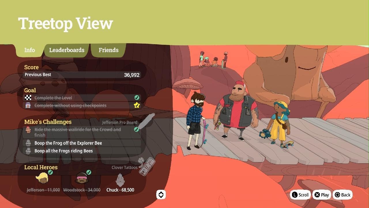 Boop The Frog Off The Explorer Bee - Treetop View | OlliOlli World ...